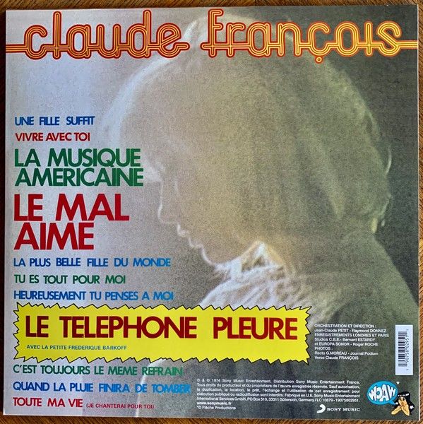 Claude François - Le Mal Aimé LP Plak Satın Al