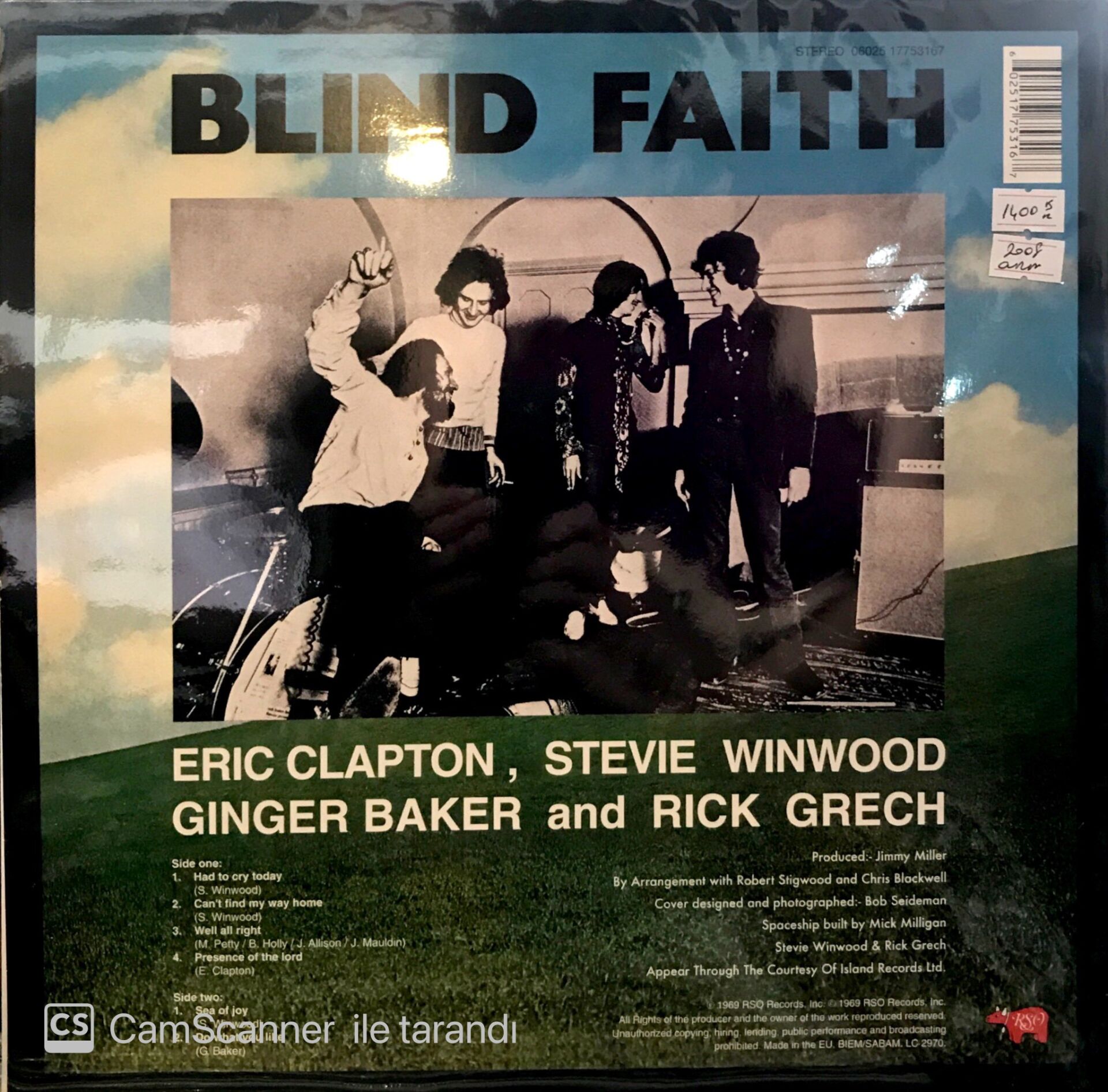 Blind Faith - Blind Faith LP Plak Satın Al