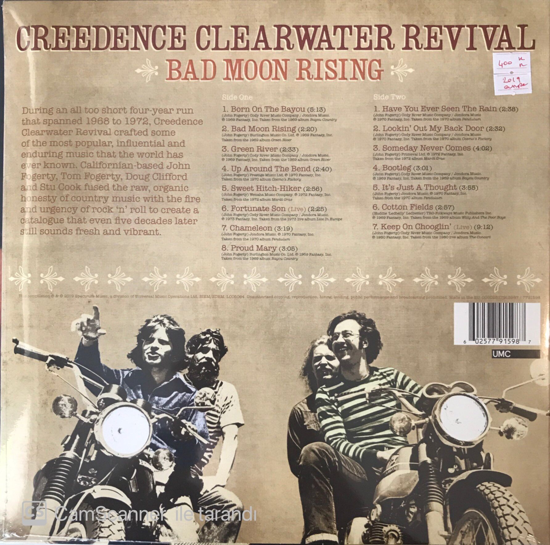 Creedence Clearwater Revival - Bad Moon Rising LP Plak Satın Al