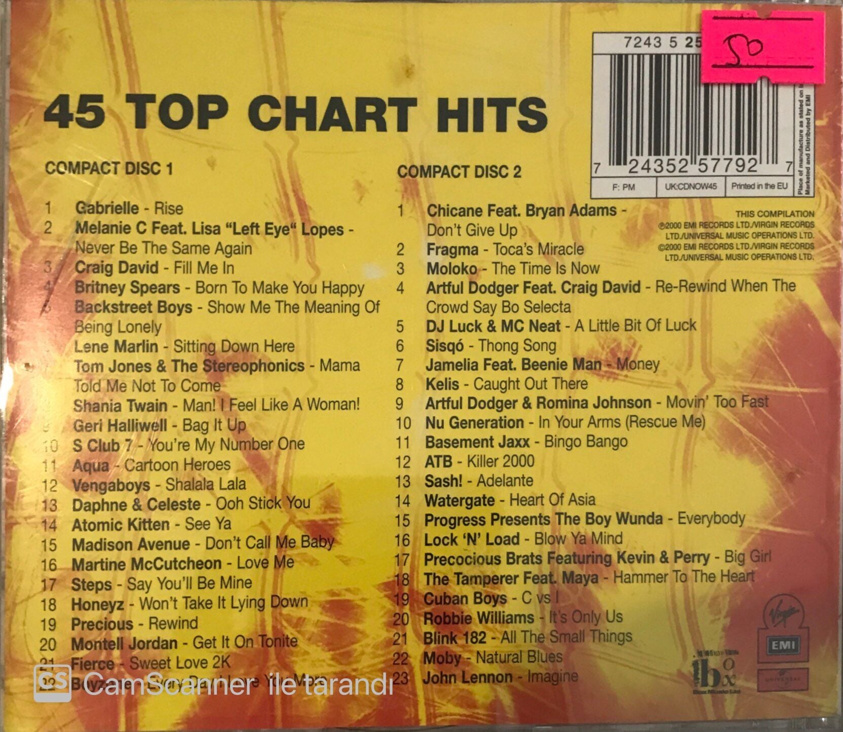 Now That's What I Call Music ! 45 2 CD Plak Satın Al