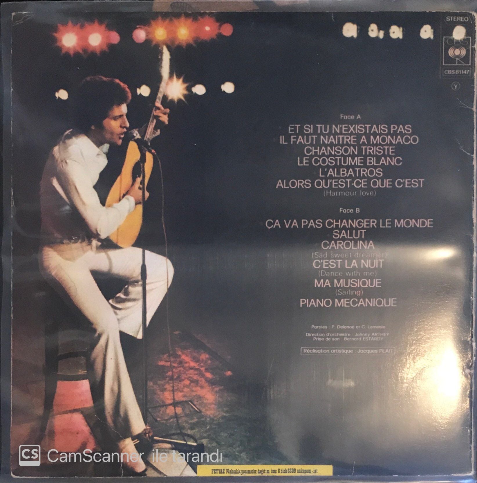 Joe Dassin - Joe Dassin LP Plak Satın Al