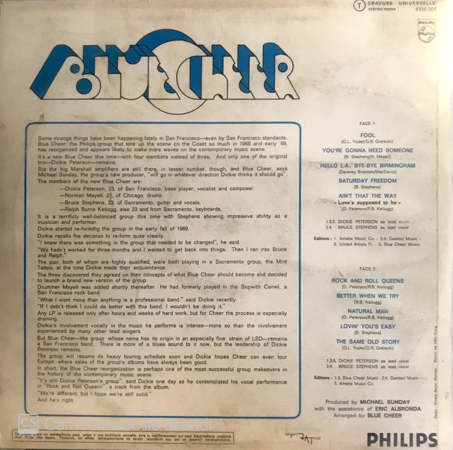 Blue Cheer - Blue Cheer LP Plak Satın Al