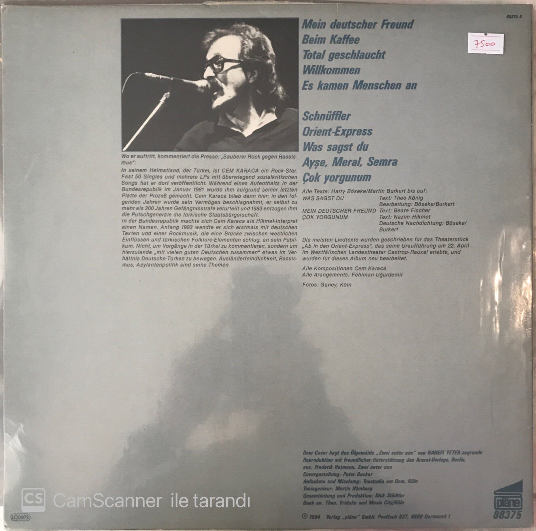 Cem Karaca - Dıe Kanaken LP Plak Satın Al