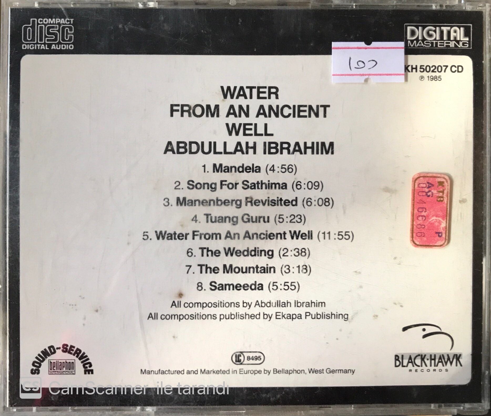 Abdullah İbrahim - Water From An Ancient Well CD Plak Satın Al