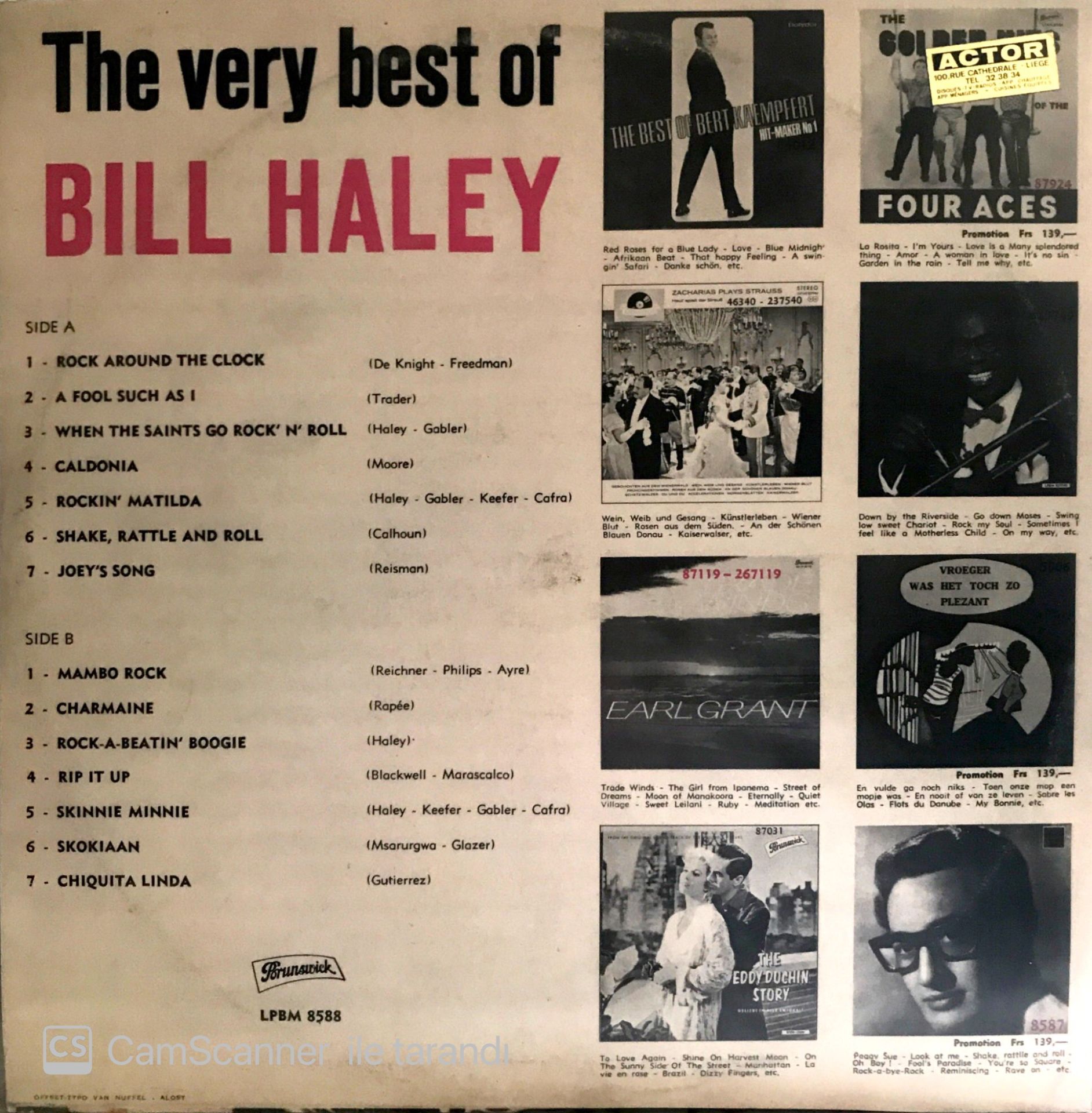 The Very Best of Bill Haley LP Plak Satın Al